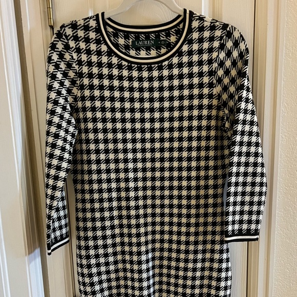 Ralph Lauren | Dresses | Ralph Lauren Slim Fitted Hounds Tooth Dress ...